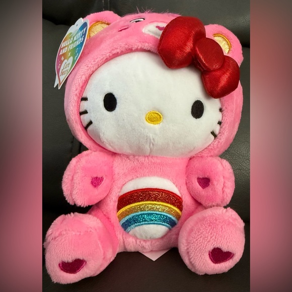 Hello Kitty | Toys | Hello Kitty Cheer Bear Care Bear Pink Plush Toy ...